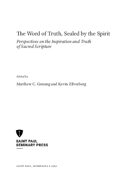 (PDF) The Word of Truth, Sealed by the Spirit: Perspectives on the ...