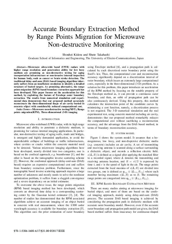 (PDF) Accurate boundary extraction method by range points migration for ...