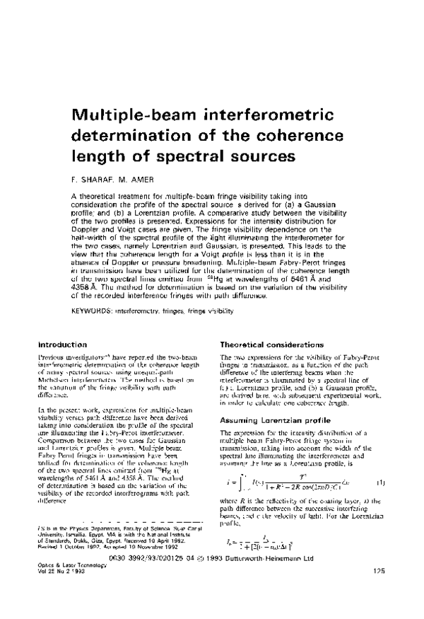 (PDF) Multiple-beam interferometric determination of Poisson’s ratio and strain distribution ...