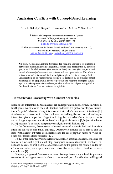 (PDF) Analyzing Conflicts with Concept-Based Learning | Boris Galitsky - Academia.edu