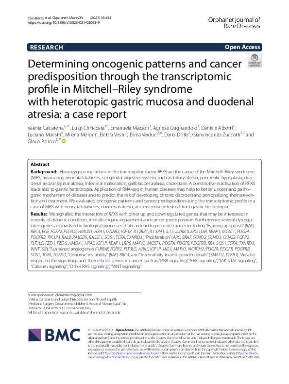 (PDF) Determining oncogenic patterns and cancer predisposition through ...