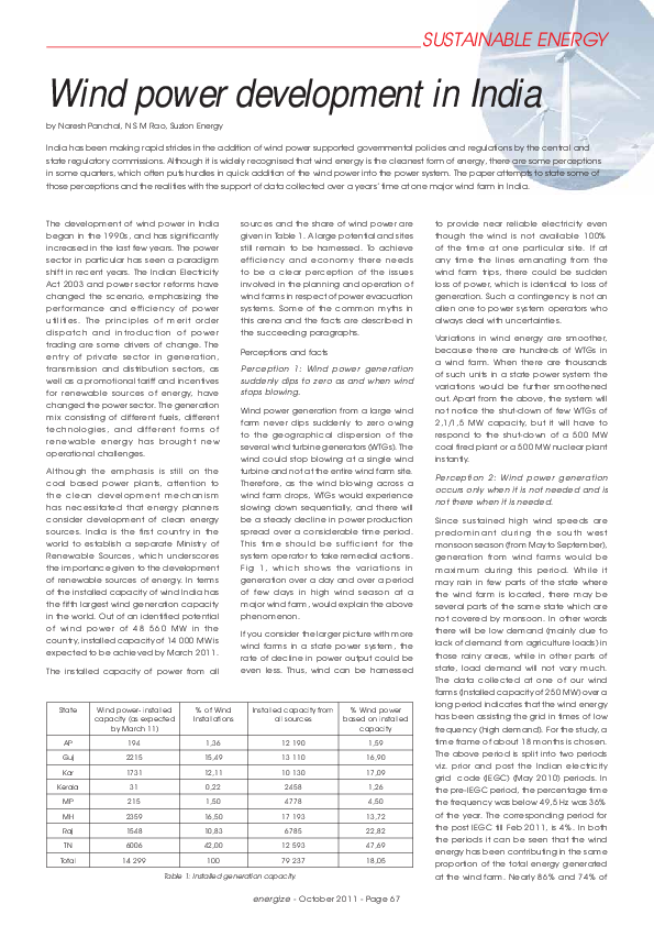 (PDF) Wind Power Development in India