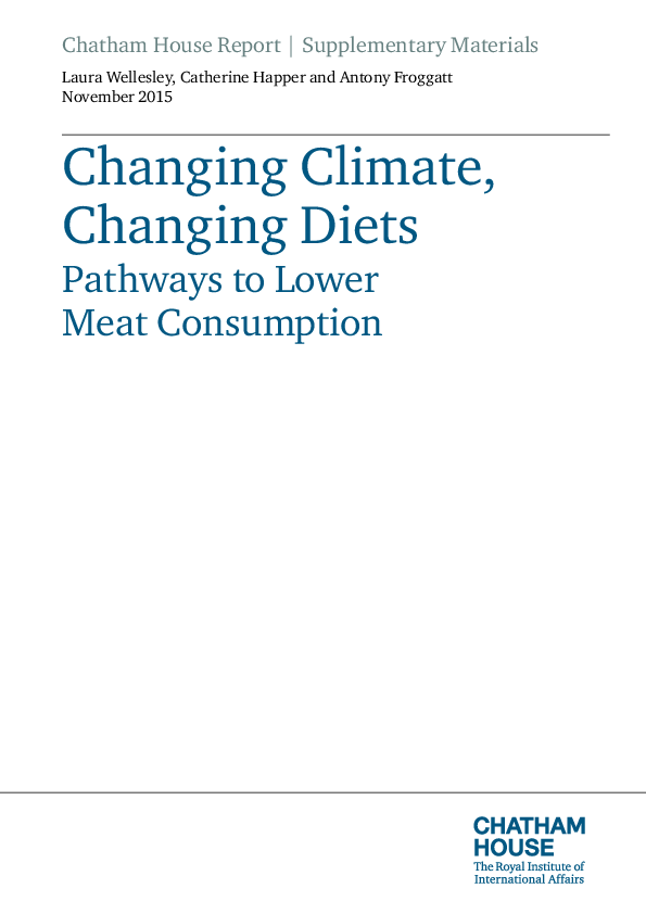 (PDF) Chatham House Report: Changing Climate, Changing Diets: Pathways ...