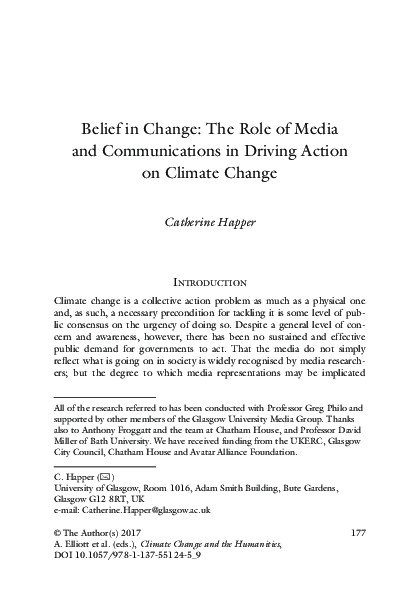(PDF) Belief in Change: The Role of Media and Communications in Driving ...