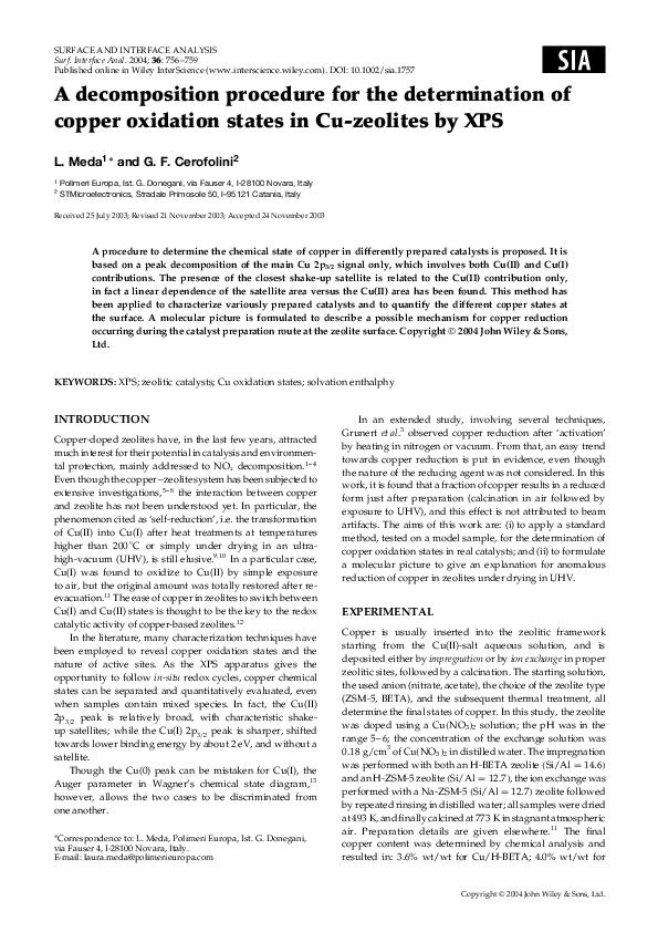 (PDF) A decomposition procedure for the determination of copper ...