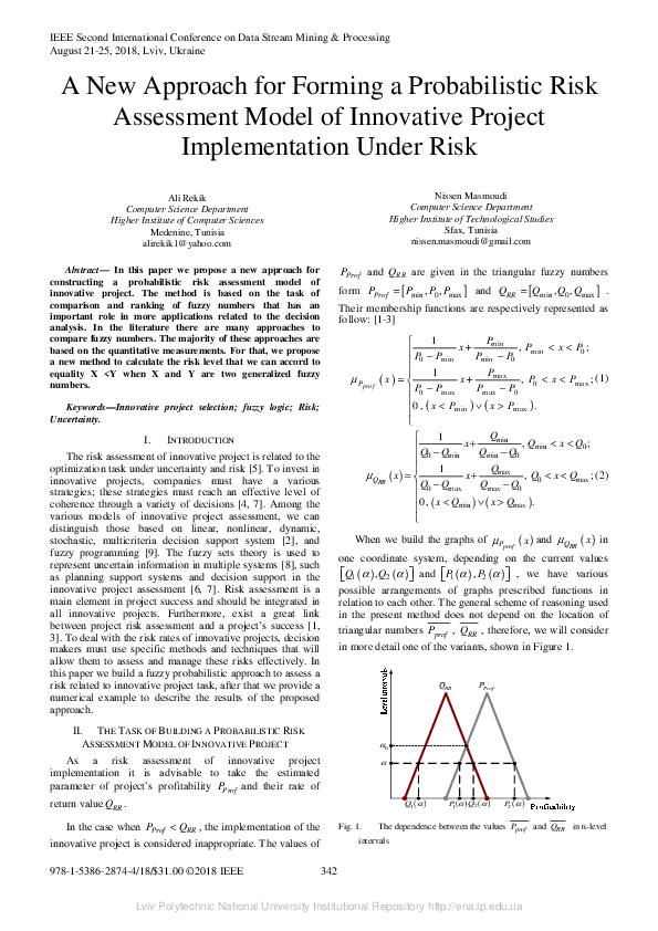 (PDF) A New Approach for Forming a Probabilistic Risk Assessment Model of Innovative Project ...