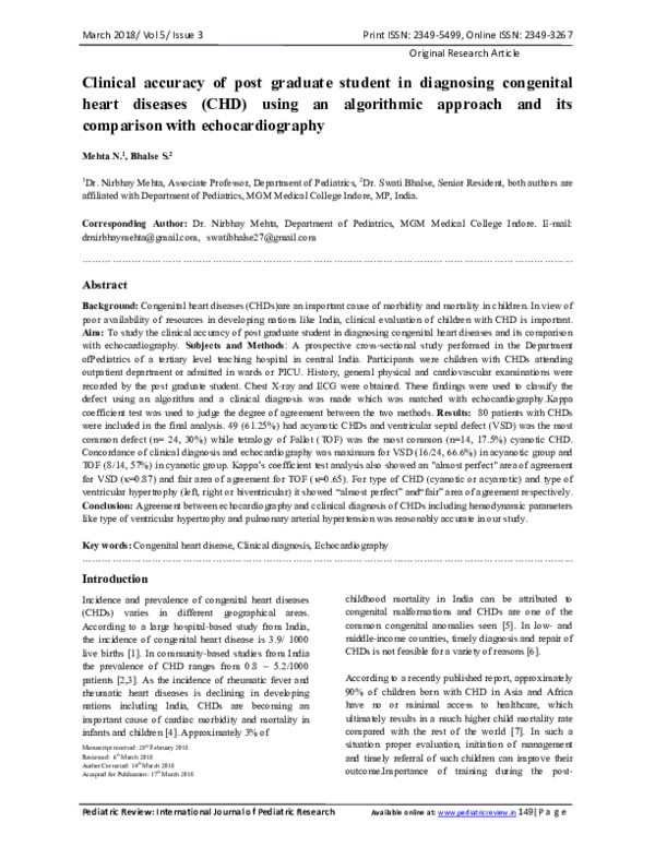 (PDF) Clinical accuracy of post graduate student in diagnosing ...