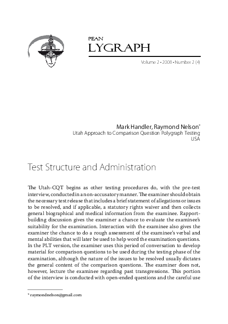 (PDF) Test Structure and Administration
