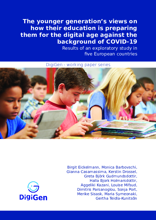 (PDF) The impact of technological transformations on the Digital Generation, DigiGen - working ...