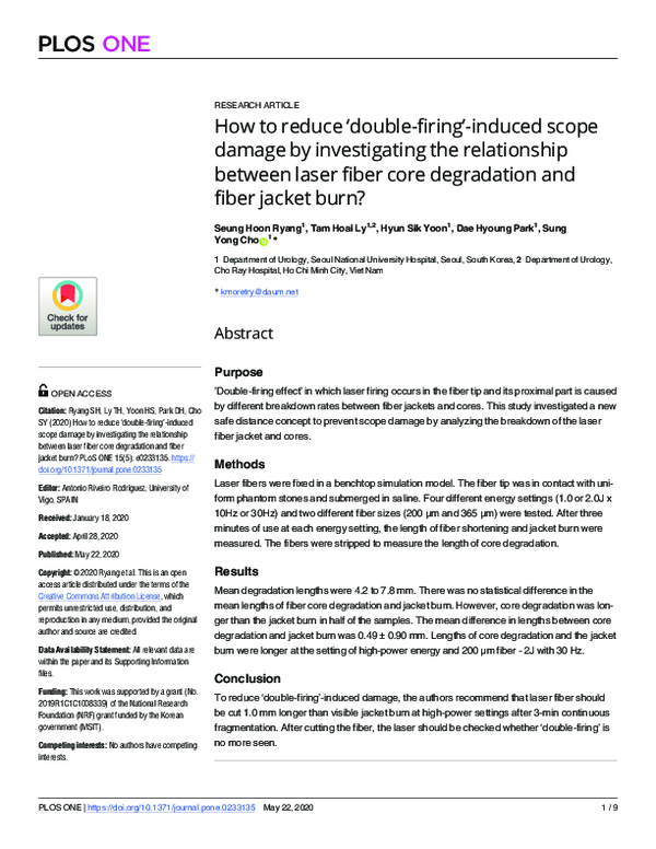 (PDF) How to reduce ‘double-firing’-induced scope damage by ...