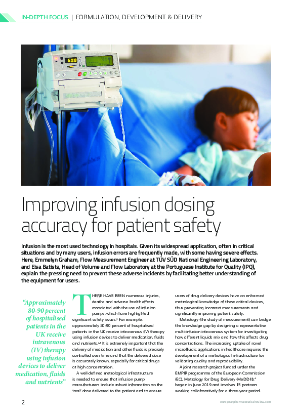 (PDF) Improving infusion dosing accuracy for patient safety | Elsa ...