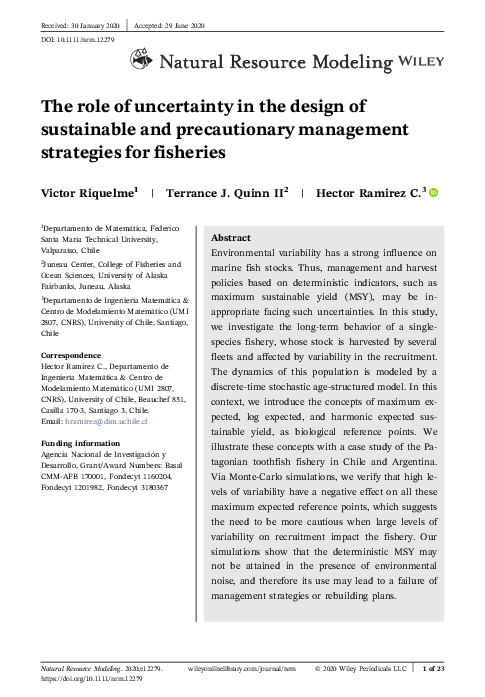 (PDF) The role of uncertainty in the design of sustainable and ...
