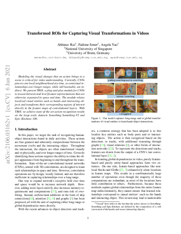 (PDF) Transformed ROIs for capturing visual transformations in videos