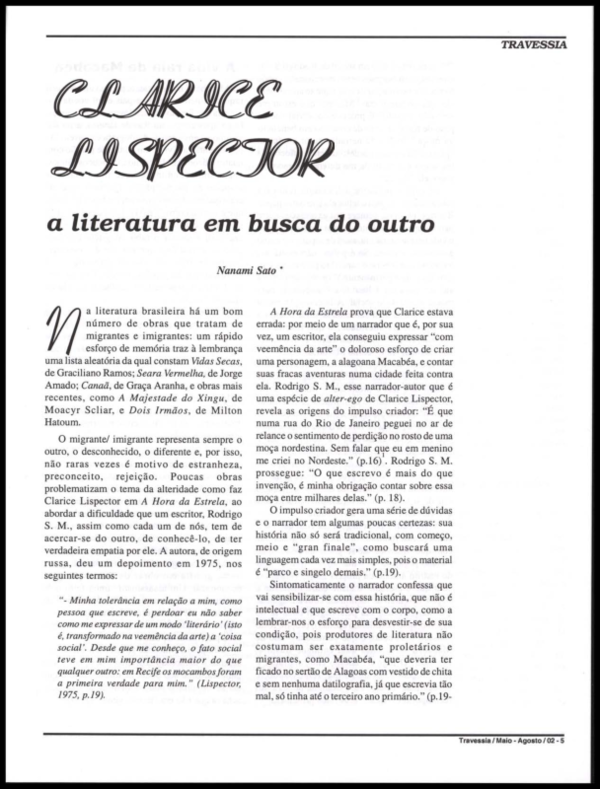 (PDF) Clarice Lispector