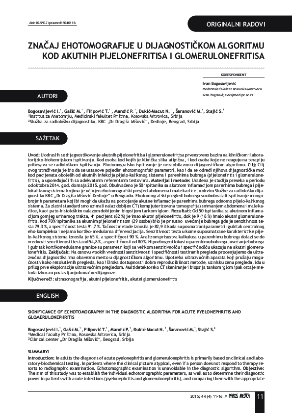 (PDF) Significance of echotomography in the diagnostic algorithm for ...
