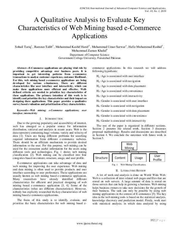 (PDF) A Qualitative Analysis to Evaluate Key Characteristics of Web Mining based e-Commerce ...