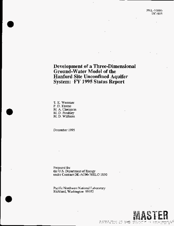 (PDF) Development of a three-dimensional ground-water model of the ...