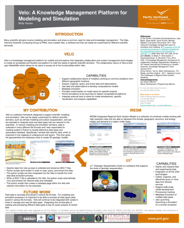 (PDF) Velo: A Knowledge-Management Framework for Modeling and Simulation | Signe Wurstner ...