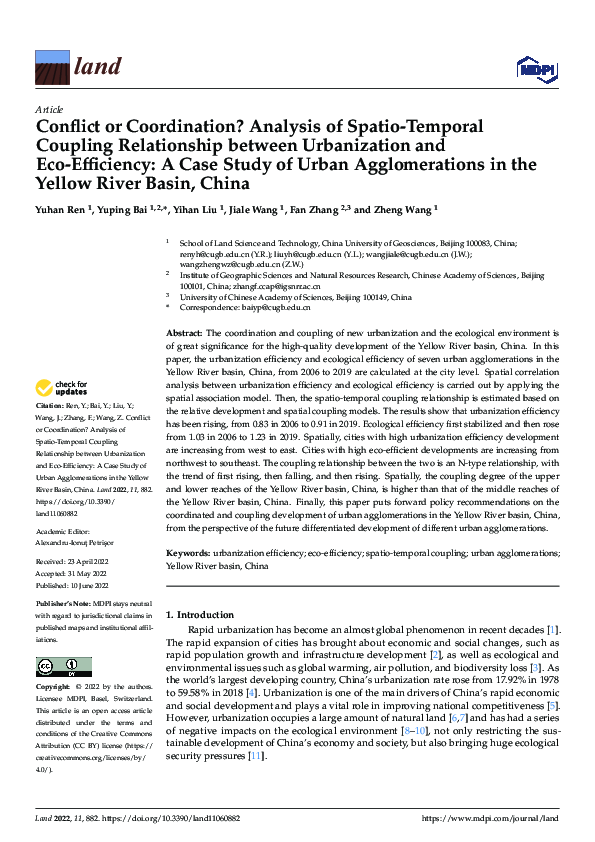 (PDF) Conflict or Coordination? Analysis of Spatio-Temporal Coupling Relationship between ...
