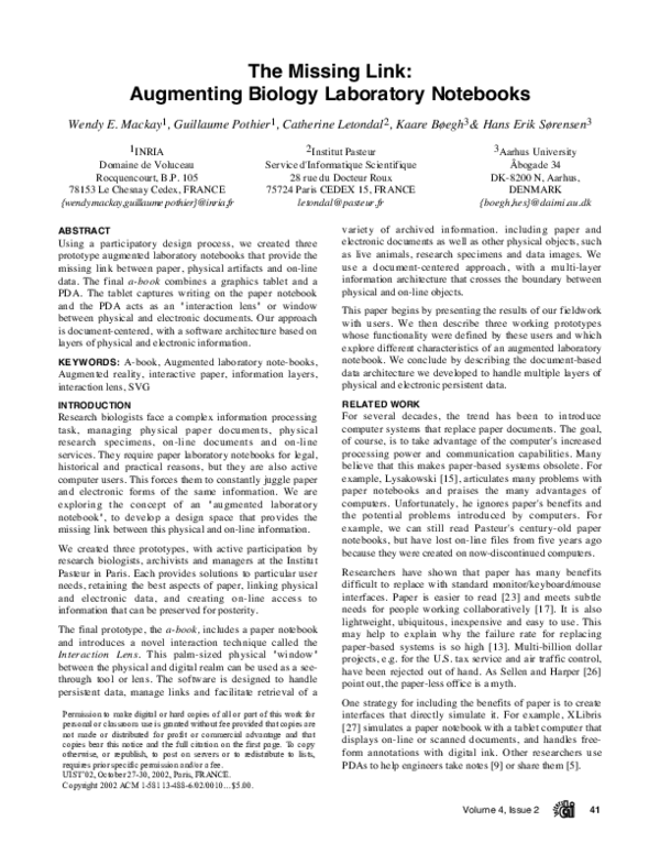 (PDF) The missing link