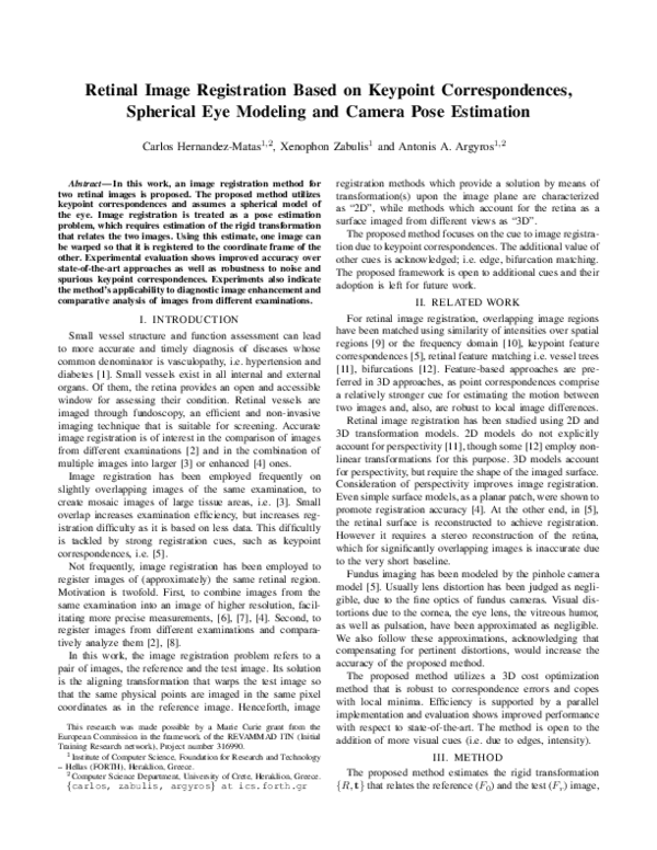 (PDF) Retinal image registration based on keypoint correspondences ...