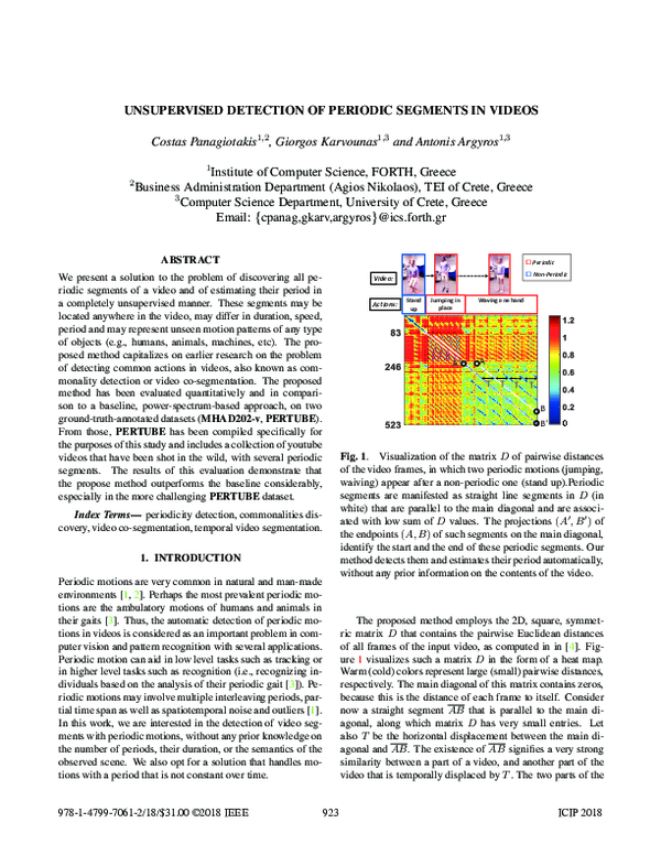 (PDF) Unsupervised Detection of Periodic Segments in Videos
