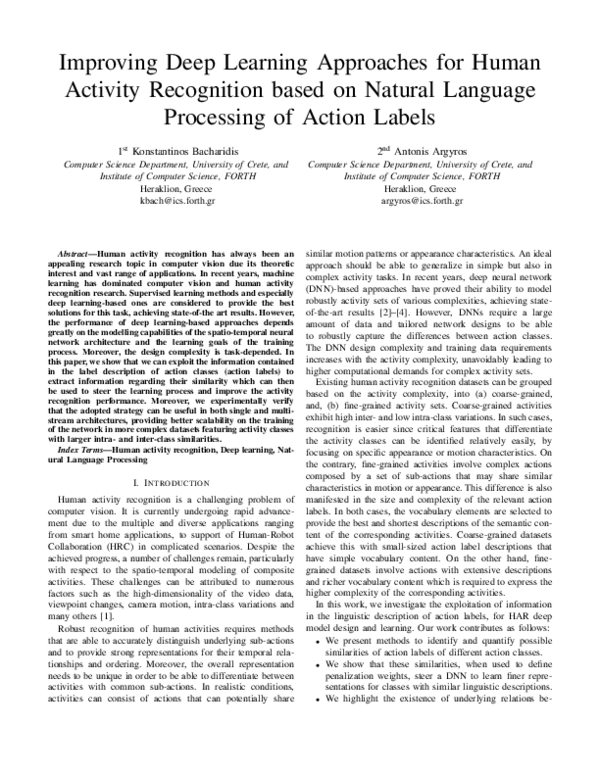 Pdf Improving Deep Learning Approaches For Human Activity Recognition Based On Natural