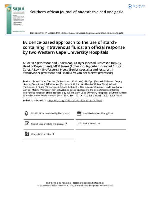 (PDF) Evidence-based approach to the use of starch-containing ...