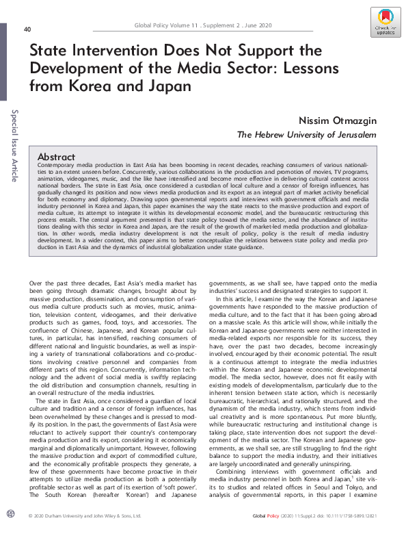 (PDF) State Intervention Does Not Support the Development of the Media ...