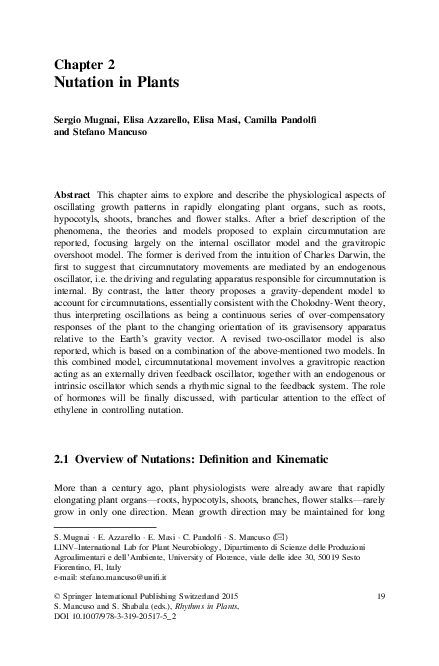 (PDF) Nutation in Plants
