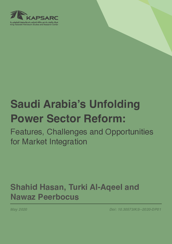 (PDF) Saudi Arabia's Unfolding Power Sector Reform: Features ...