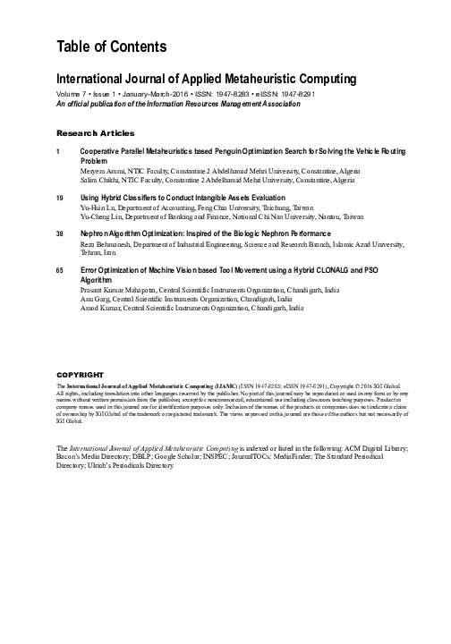 (PDF) Nephron Algorithm Optimization
