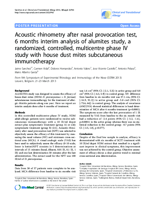 (PDF) Acoustic rhinometry after nasal provocation test, 6 months ...