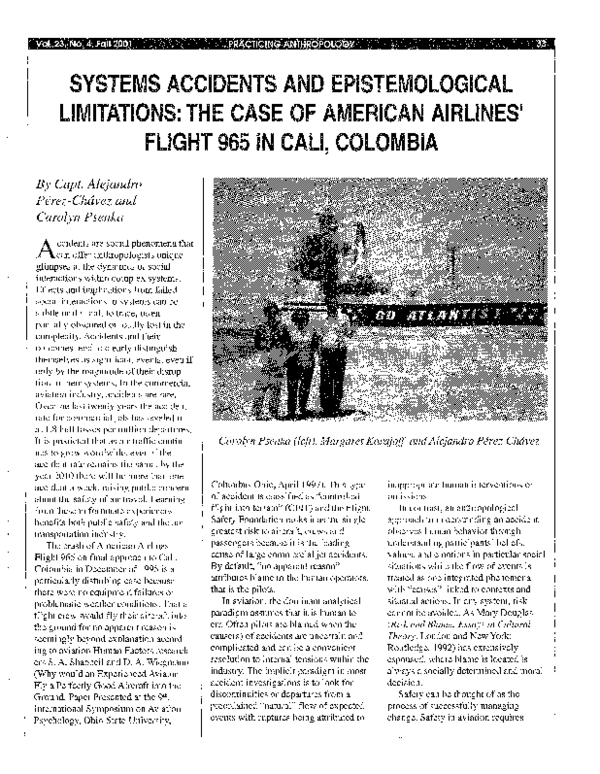 (PDF) Systems Accidents and Epistemological Limitations: The Case of ...