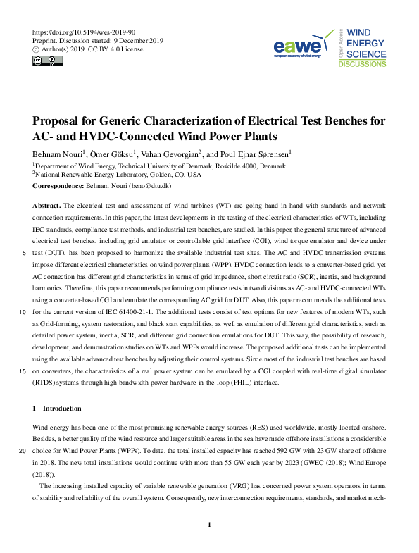 (PDF) Proposal for Generic Characterization of Electrical Test Benches ...