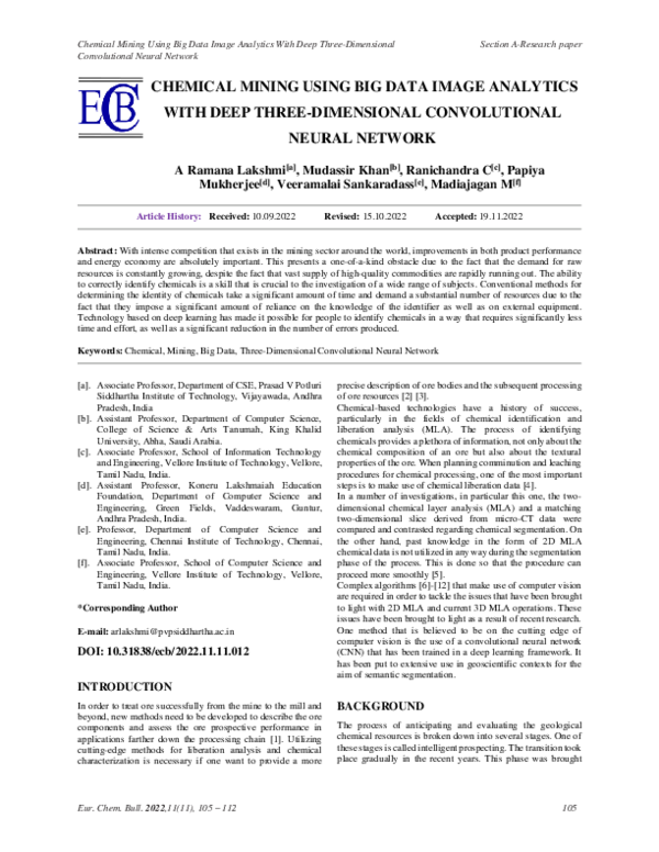 (PDF) CHEMICAL MINING USING BIG DATA IMAGE ANALYTICS WITH DEEP THREE-DIMENSIONAL CONVOLUTIONAL ...