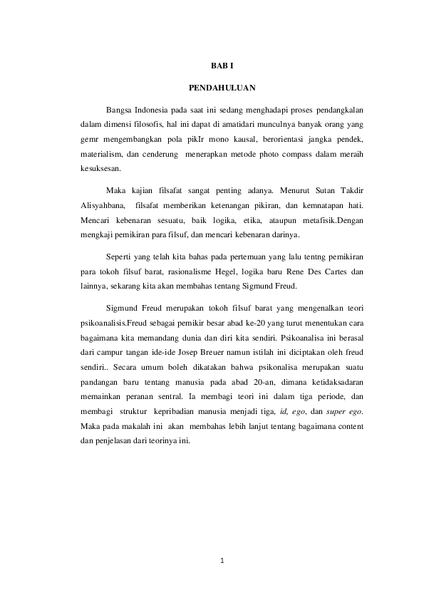 (PDF) Teori Psikoanalisis Sigmund Freud