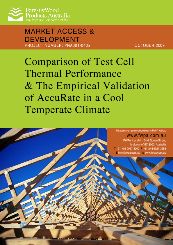(PDF) Comparison of Test Cell Thermal Performance and the Empirical ...