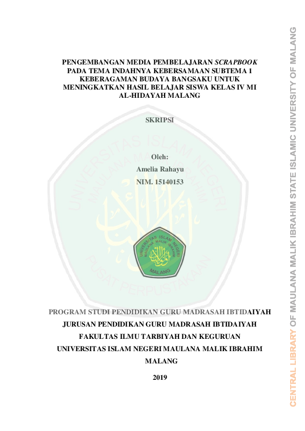 (PDF) Pengembangan media pembelajaran Scrapbook pada tema indahnya kebersamaan subtema 1 ...