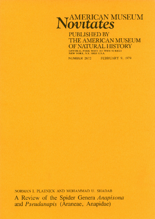 (PDF) A review of the spider genera Anapisona and Pseudanapis (Araneae ...