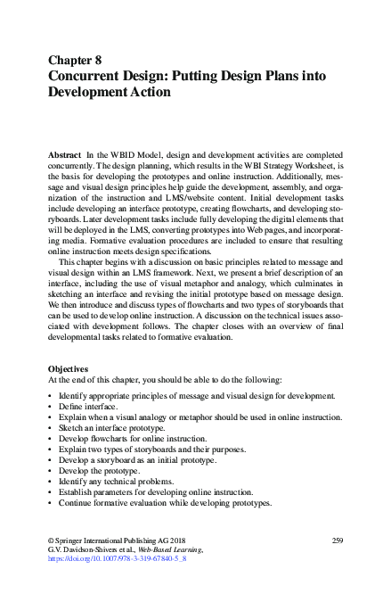 (PDF) Concurrent Design: Putting Design Plans into Development Action