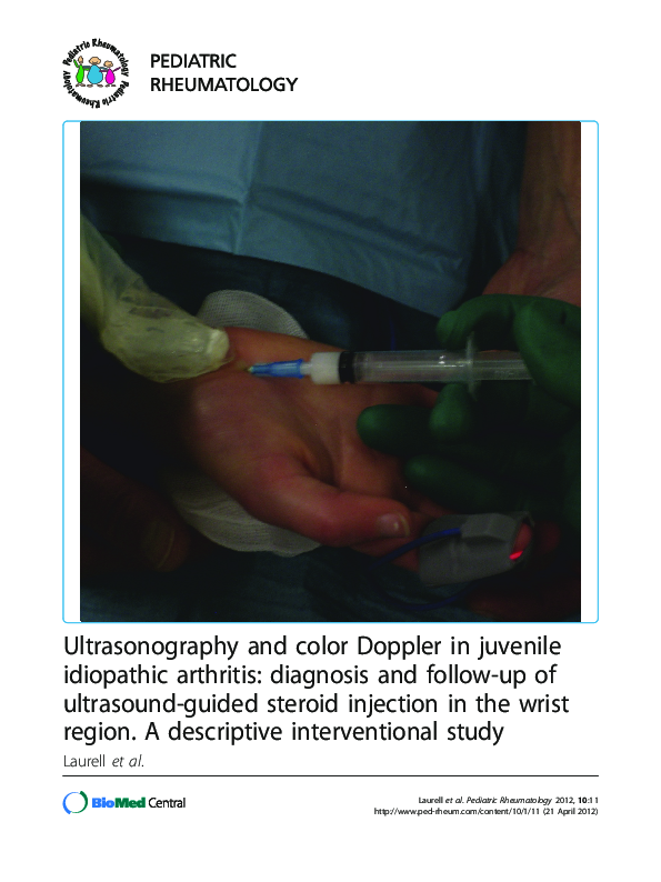 (PDF) Ultrasonography and color Doppler in juvenile idiopathic ...