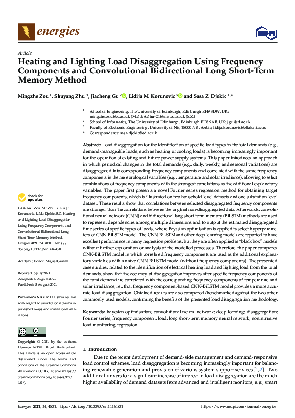 (PDF) Heating and Lighting Load Disaggregation Using Frequency ...