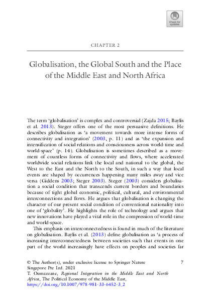 (PDF) Globalisation, the Global South and the Place of the Middle East ...