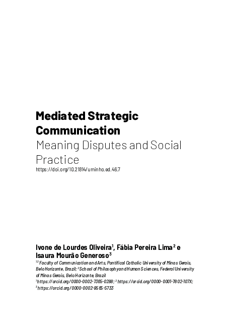 (PDF) Mediated Strategic Communication: Meaning Disputes and Social ...