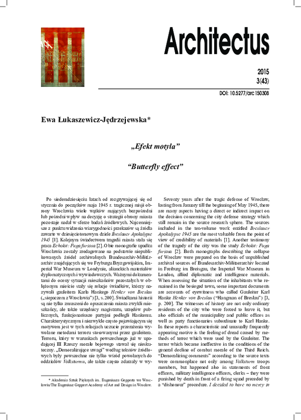 (PDF) Butterfly effect