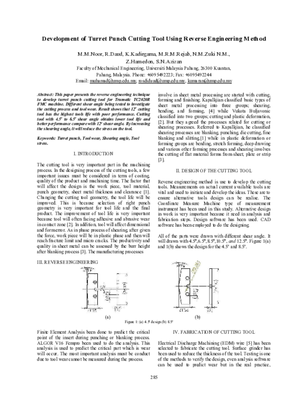 (PDF) Optimizing Shear Angles in Turret Punch Tool Design