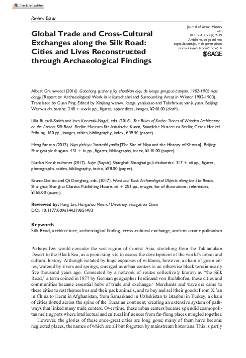 (PDF) Global Trade and Cross-Cultural Exchanges along the Silk Road ...
