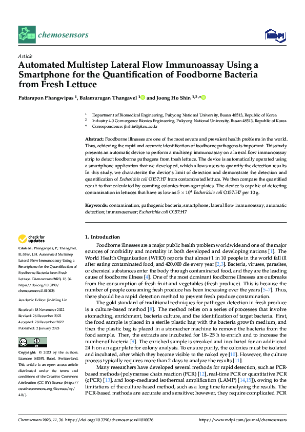 (PDF) Automated Multistep Lateral Flow Immunoassay Using a Smartphone for the Quantification of ...