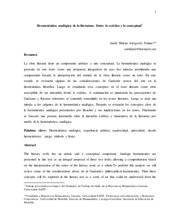 (PDF) Hermenéutica analógica de la literatura [recurso electrónico ...